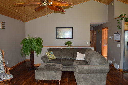 help this shared living/kitchen area