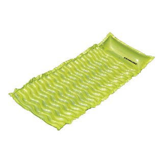 70" Inflatable Lime Green Bubble Swirled Swimming Pool Air Mattress ...