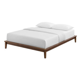 Modern Contemporary Urban Living Design Platform Bed Frame, Wood ...