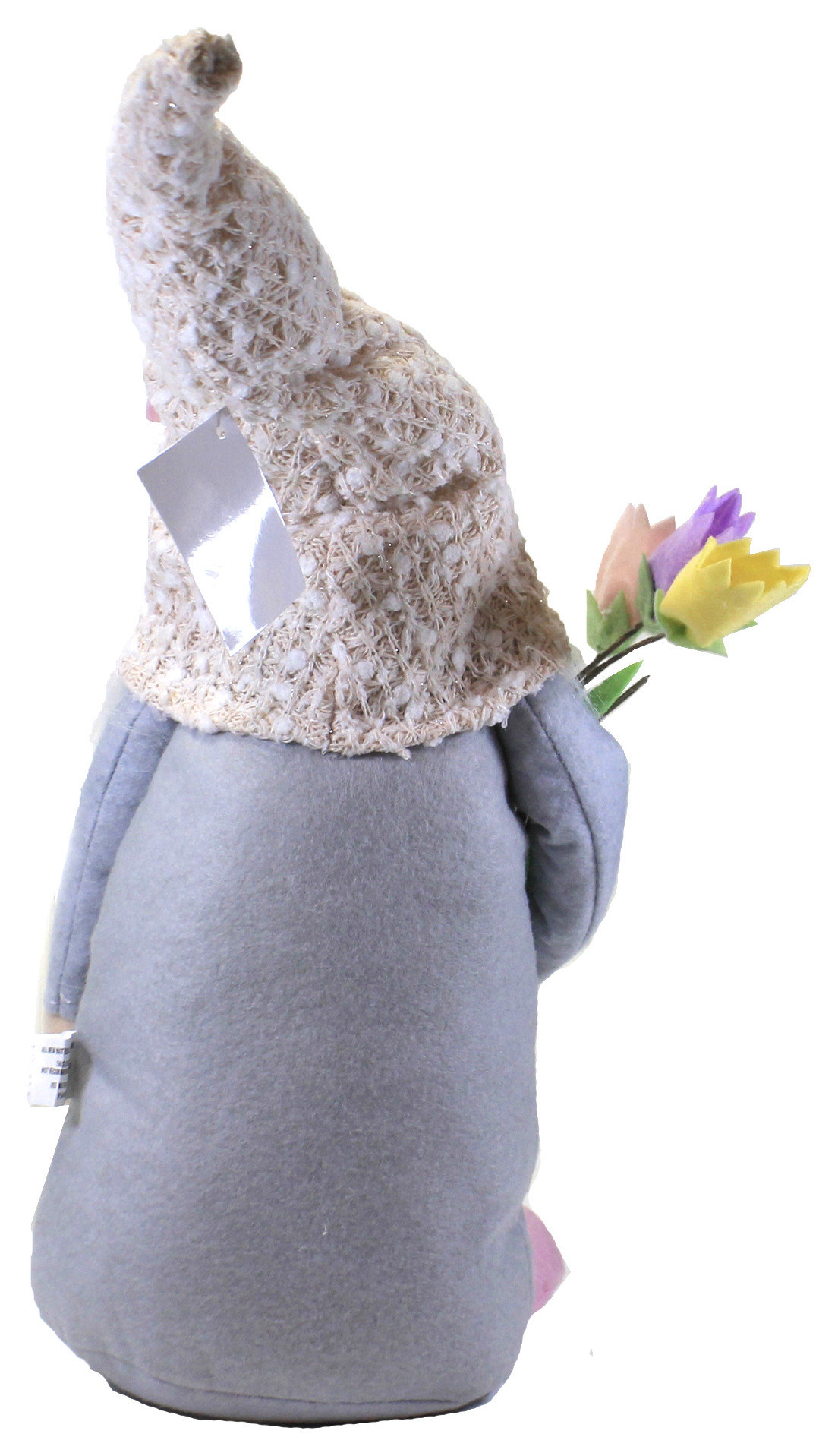 Plush Spring Gnome With Tulips Fabric Flowers Butterfly 9741078 ...