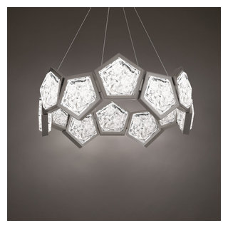 Starlight Starbright LED Chandelier in Antique Nickel - Contemporary ...