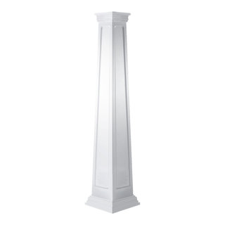 Endura-Craft Craftsman Classic, Square Tapered, Recessed Panel Column ...