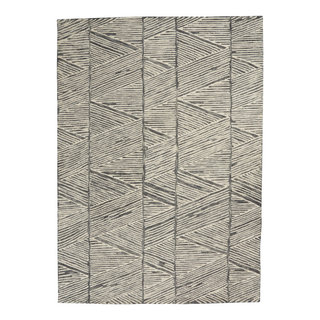 Nourison Colorado CLR01 Area Rug, Grey/White, 5'3" x 7'3 ...