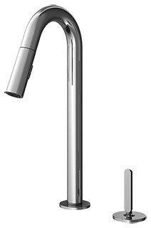 Apex Pulldown Faucet With Dual Spray & Single Lever, Polished Chrome, 2 ...