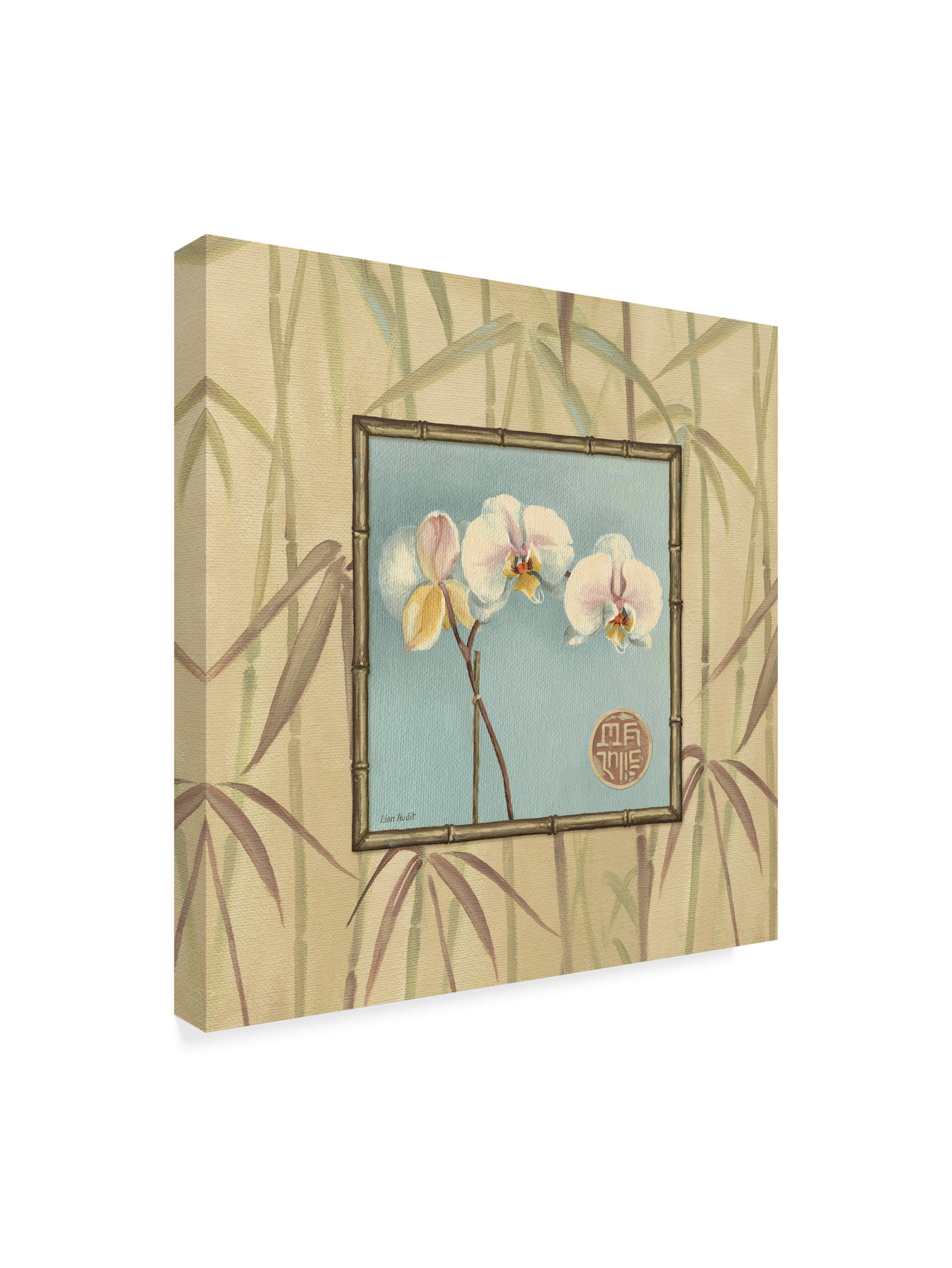 "Orchid Spa 3" by Lisa Audit, Canvas Art, 24"x24" - Asian - Prints And ...