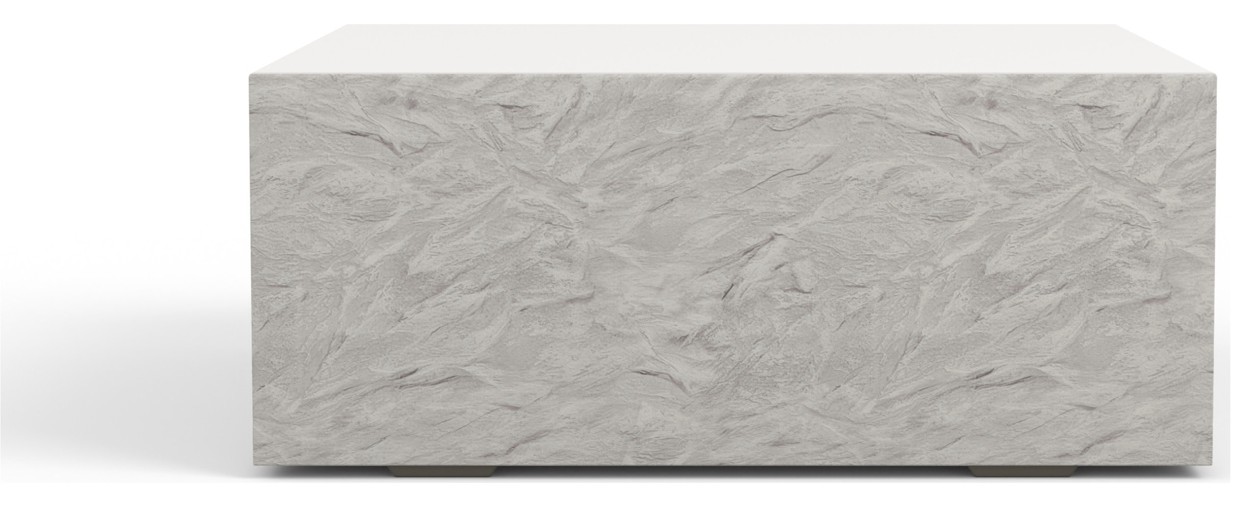 Bazaar Antique Stone Square Outdoor Coffee Table - Contemporary ...