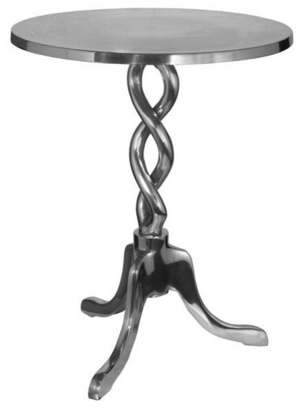 Kenroy Home Vina Accent Table, Polished Aluminum, 65058PA - Traditional ...