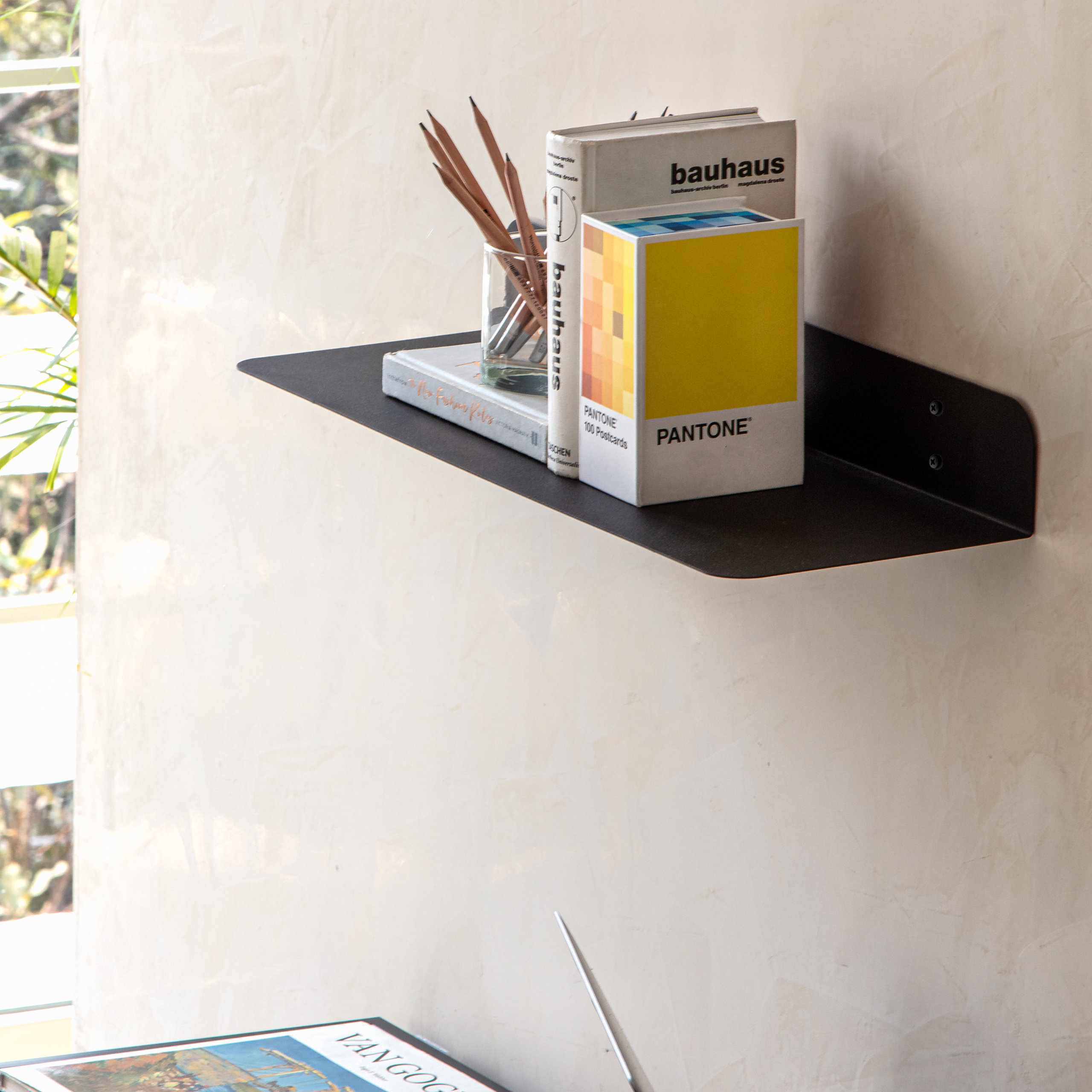 Saffron Fabs Metal Wall Shelves, 24x8 - Transitional - Display And Wall ...