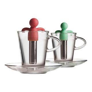 6-Piece Tandem Tea Set, Set of 2 - Contemporary - Tea Sets - by Wine ...