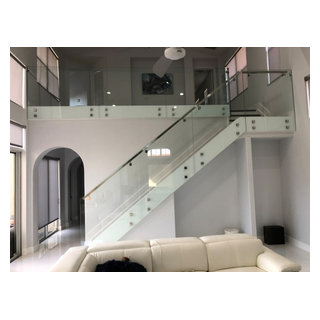 Glass Railing - Modern - Staircase - Miami - by All Star Solution | Houzz