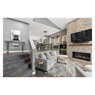 Sierra Place Residence - Contemporary - Family Room - Calgary - by Lara ...