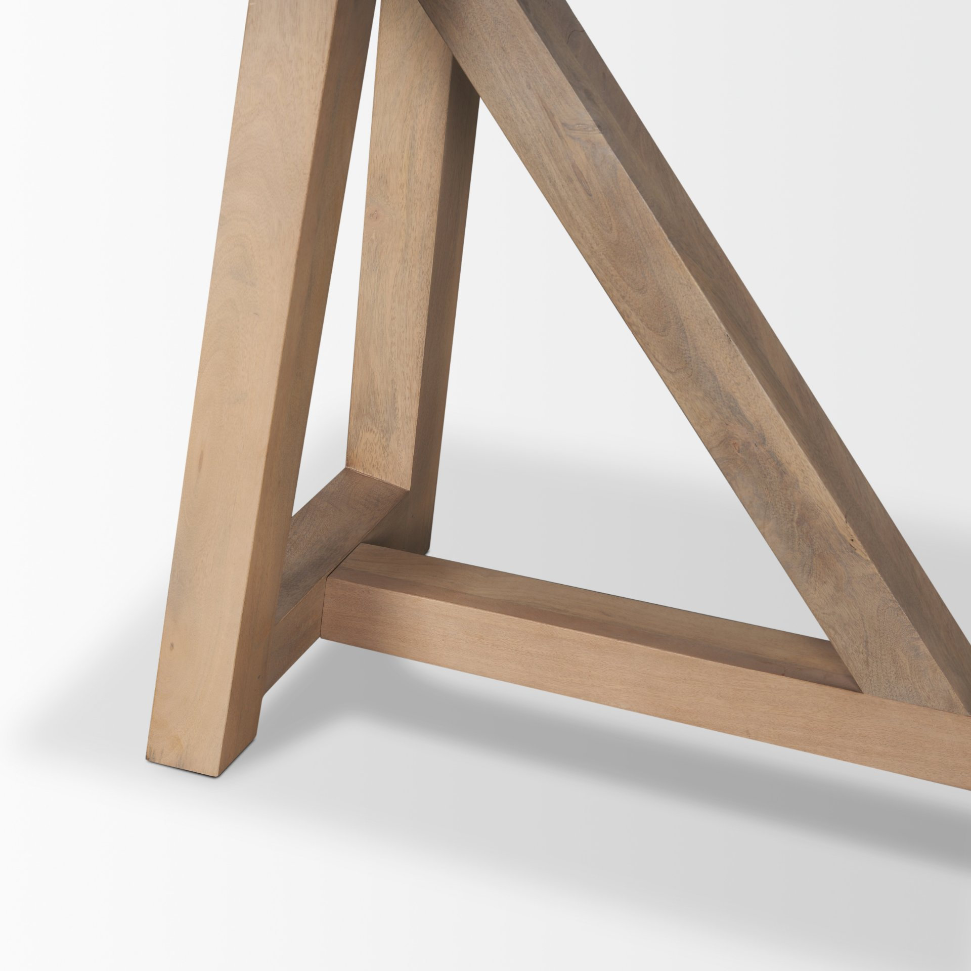 Rialto Two-Toned Black and Brown Wood Angular Leg Console Table ...