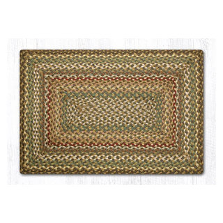 Earth Rugs RC-51 Fir Tonal Oblong Braided Rug 20" x 30", 20 inches x30 ...