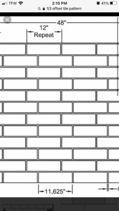 12 x 24 tile pattern