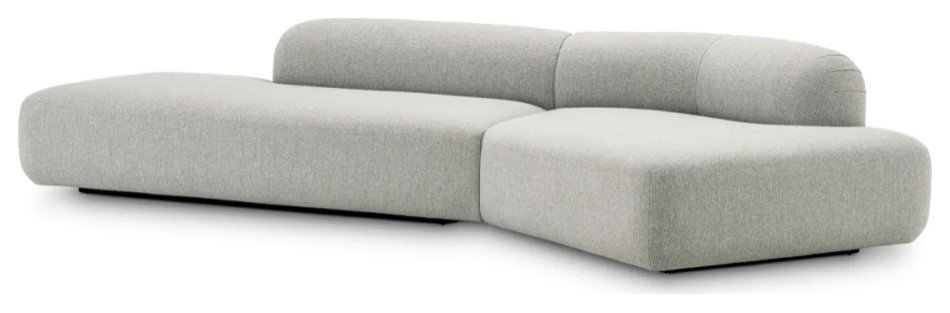 Irregular-Shaped Gray Sofa, Eichholtz Taraval - Transitional ...