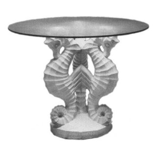Sea Horse Table Base 28 Garden Animal Statue - Beach Style - Garden ...
