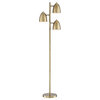 Stylish Metal Based Aged Brass 3-Light Floor Lamp - Contemporary ...