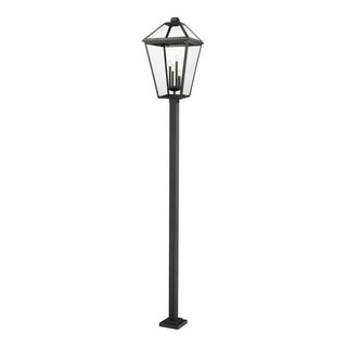 Talbot Four Light Outdoor Post Mount in Black - Transitional - Post ...