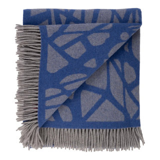 Southampton Home Monarch Merino Fleece Throw, Blue - Contemporary ...
