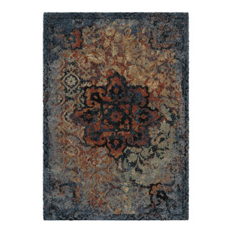 Palmetto Living by Orian Next Generation Kirman Area Rug, Indigo, 7'10 ...