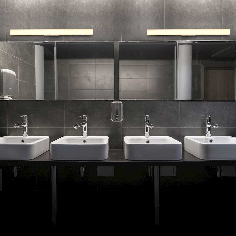 Integrated AC LED ADA Compliant Bathroom Wall Lighting Fixture in ...