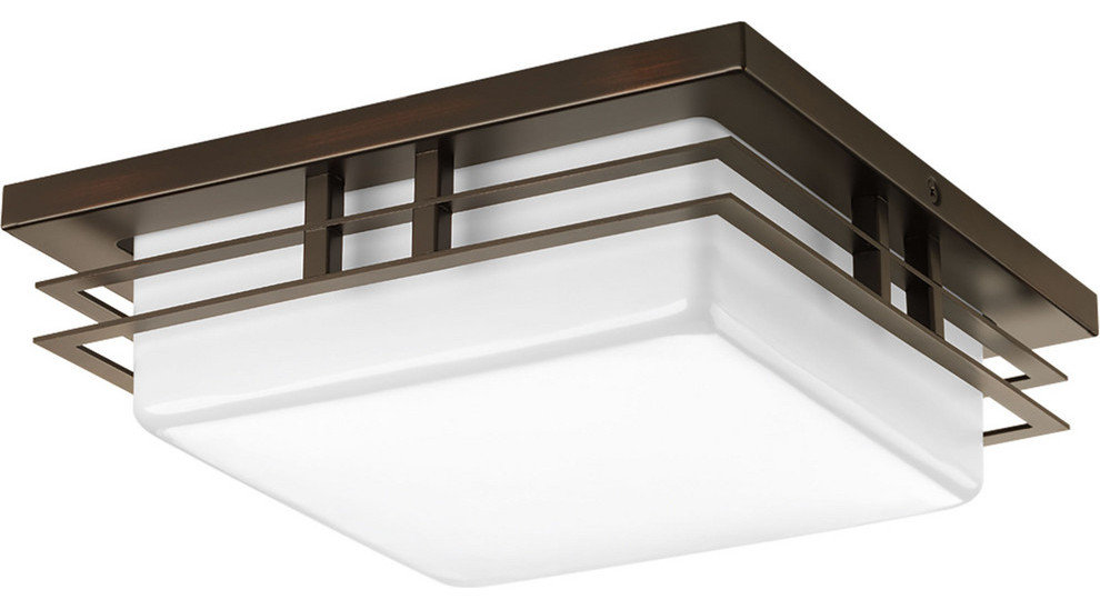 Helm 1-Light Wall/Ceiling LED Flush Mount Wac LED Module, 11", Antique ...