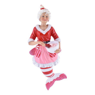 December Diamonds Mermen Santa's Head Baker Figurine - Contemporary ...