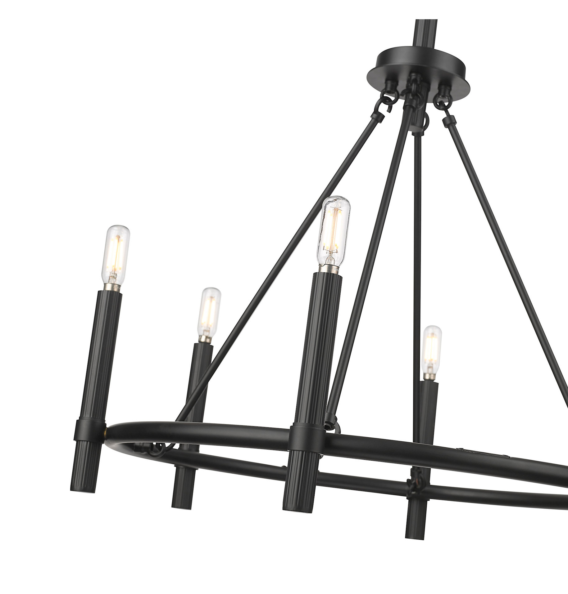 Millennium Lighting 25656 Skyva 6 Light 25"W Pillar Candle Style ...