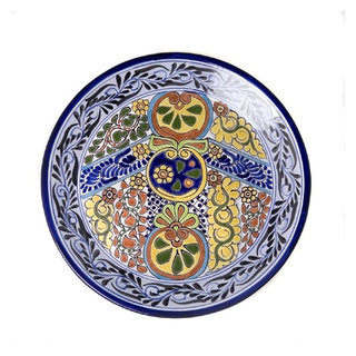 Large Plate, 15" Diameter - Mediterranean - Serving Dishes And Platters ...