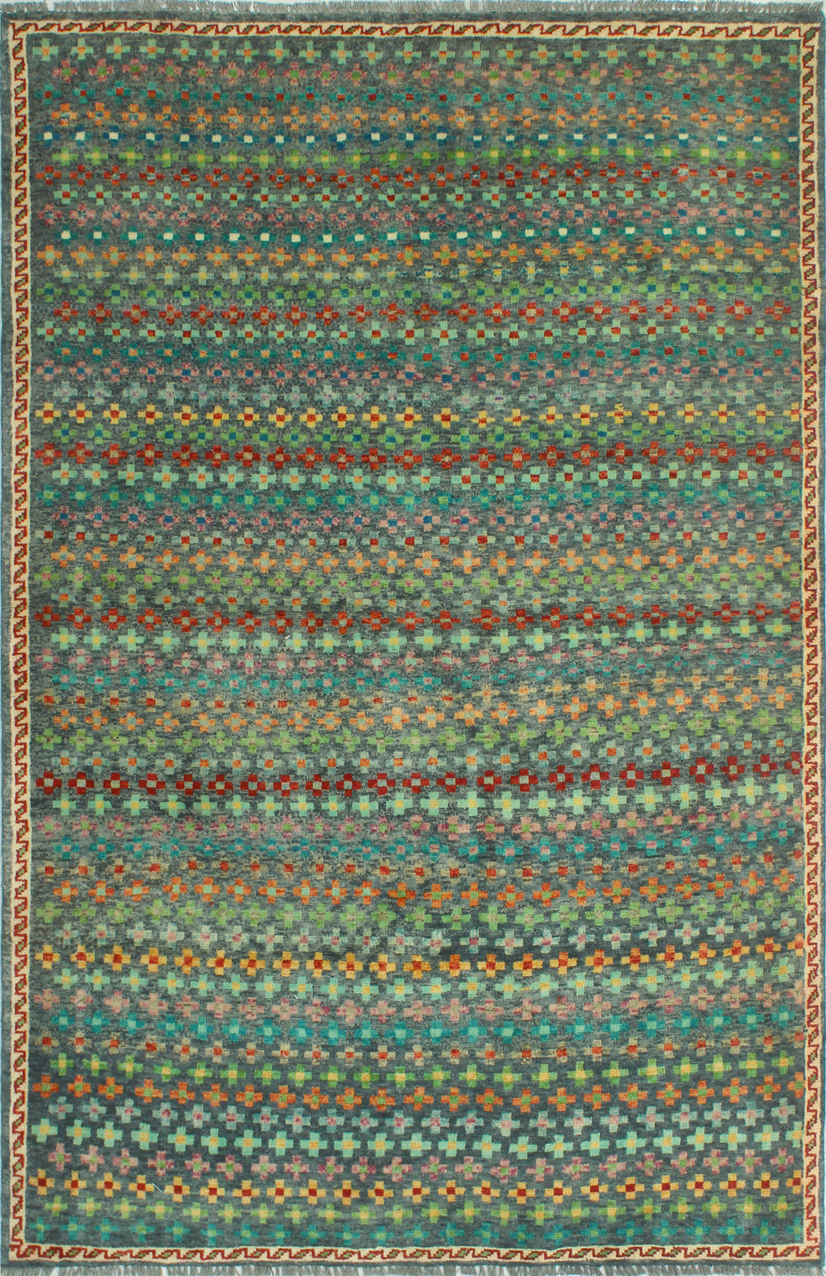 Balochi Adella Gray/Gold Rug, 5'3x8'2, 5'3x8'2 - Southwestern - Area ...