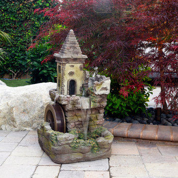 THE 15 BEST Rustic Rustic Outdoor Fountains and Ponds for 2023 | Houzz