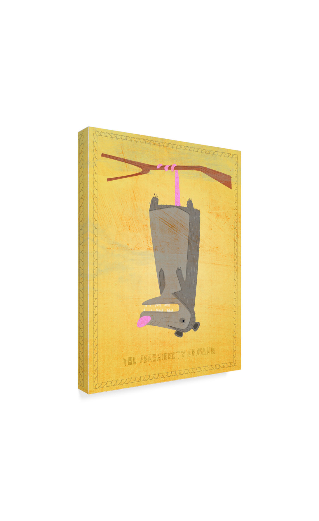John W. Golden 'The Persnickety Opossum' Canvas Art, 19"x14 ...