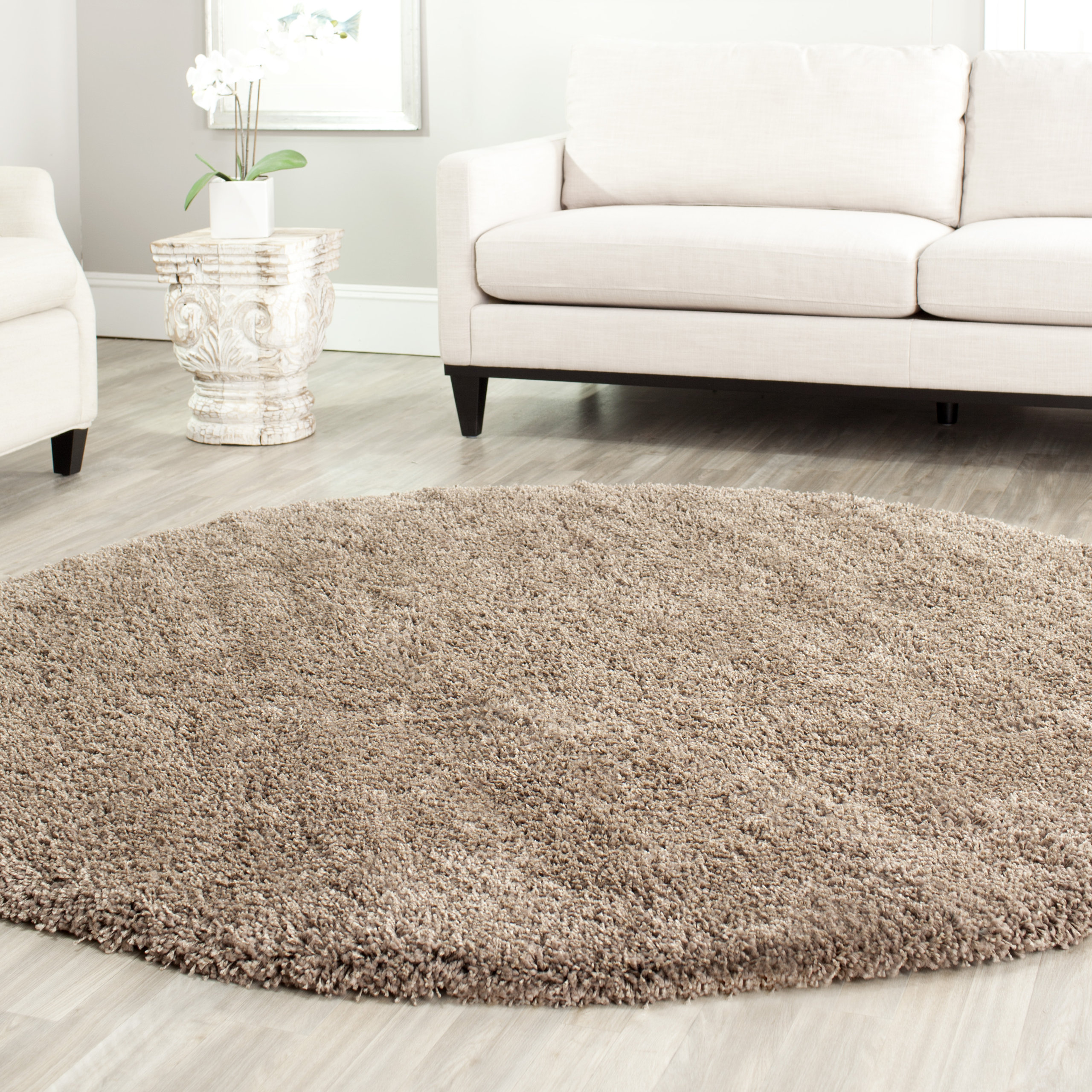 Safavieh California Shag Collection SG151 Rug, 4' Round - Contemporary ...