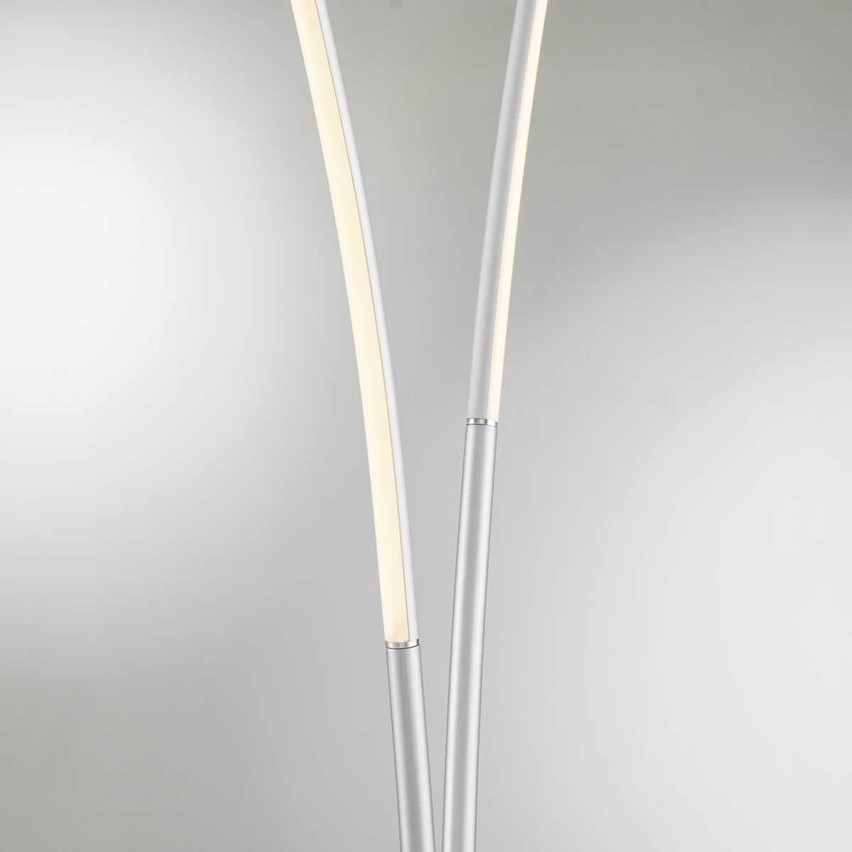 Monita 2 Light Floor Lamp, Silver - Modern - Floor Lamps - by Lighting New York | Houzz
