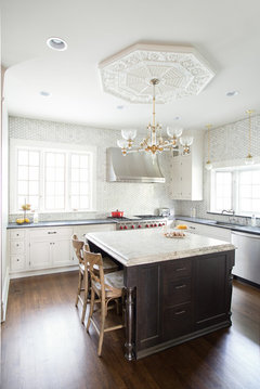 Medallions over a kitchen island