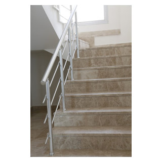 Travertine stairs - Mediterranean - Staircase - Tampa - by RockImport ...