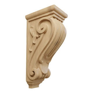 Small Farmingdale Acanthus Corbel, Cherry, 3 1/2"Wx2 7/8"Dx7 3/4"H, 6 ...