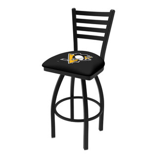 Holland L014 Pittsburgh Penguins 30" Swivel Bar Stool - Black ...