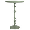 Sculptural Metal Side Table, Sage Green - Traditional - Side Tables And ...
