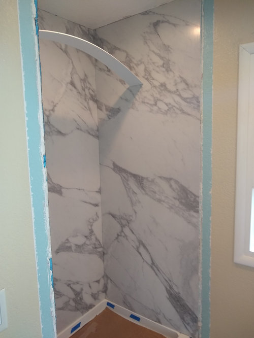 Flexstone/Sentrel panels - calacatta white pictures
