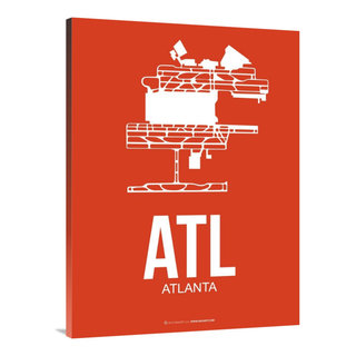 "ATL Atlanta Poster 3" Fine Art Print, 36" x 48" - Modern - Prints And ...