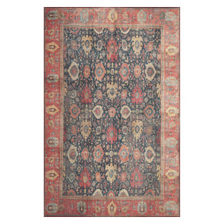 London 4804 Navy Luna Area Rug, Size - 10' x 14' - Traditional - Area ...