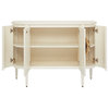 Briallen White Demi-Lune - Transitional - Accent Chests And Cabinets ...