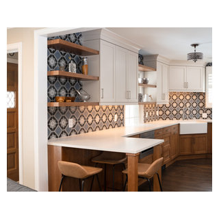 mid century farm house - Midcentury - Kitchen - Minneapolis - by Tricia ...