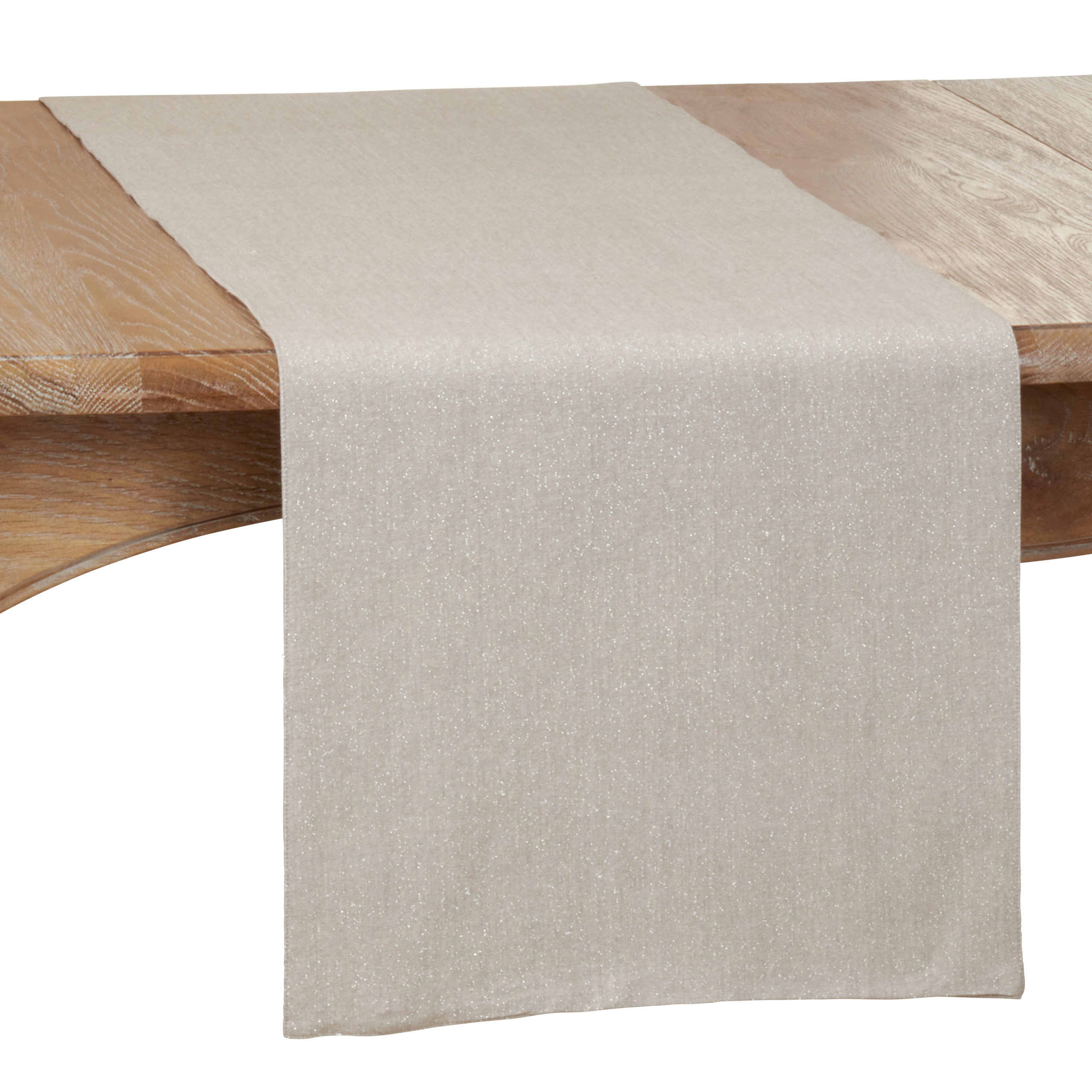 Runner With Shimmer Design, Silver - Contemporary - Table Runners - by ...