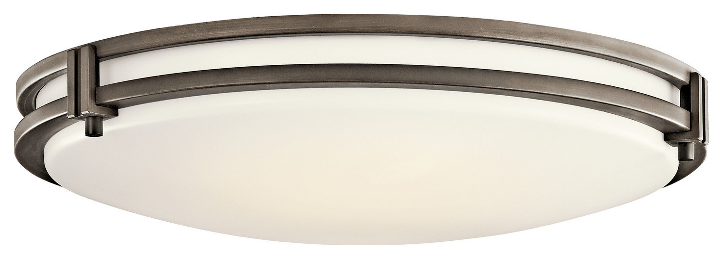 Kichler 10788OZLED LED Flush Mount, Olde Bronze Finish - Transitional ...
