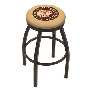 Holland L8B2B Indian Motorcycle 36" Swivel Bar Stool - Black ...