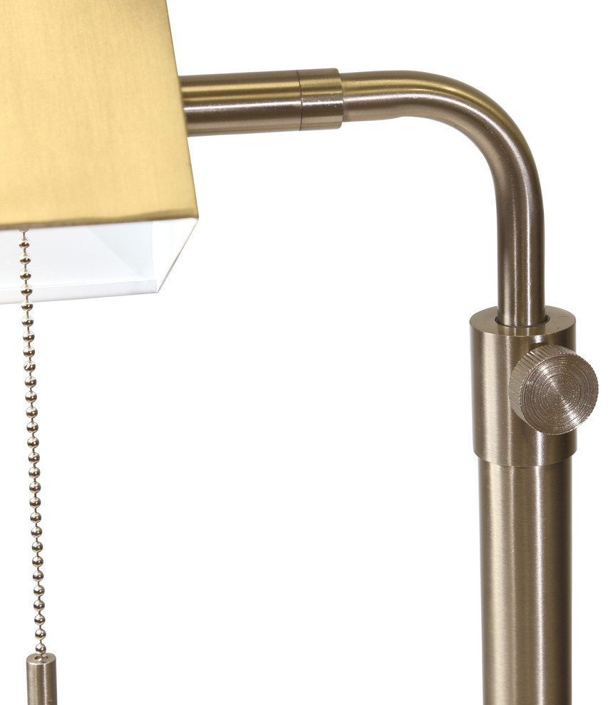 Metal Round Task Table Lamp, Silver, 22", 22 - Modern - Desk Lamps - by ...