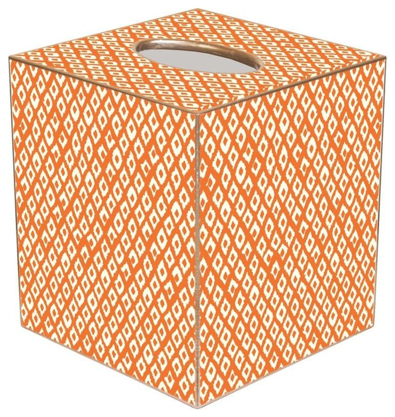 TB2447 - Berkely Orange Tissue Box Cover - Contemporary - Tissue Box ...