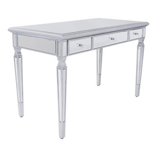 Juliette Mirrored Vanity Table - Traditional - Bedroom & Makeup ...